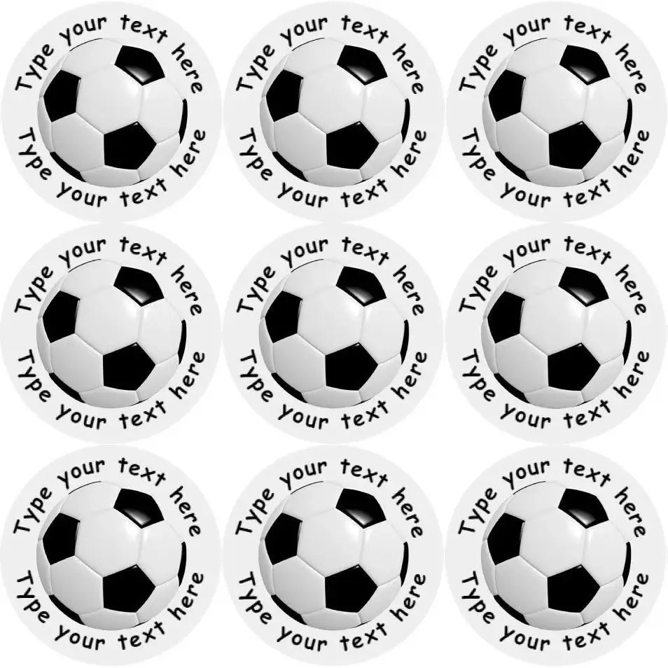 144 Football Themed Personalised Teacher Reward Stickers - Large ...