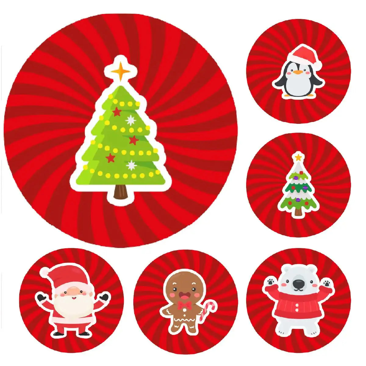 900 Mini Christmas Friends 10mm Spot Stickers for Teachers and Planner ...